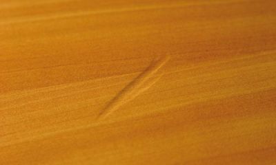 Dent on a Real Wood Surface