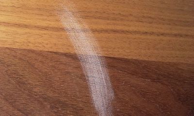 Light Scratches on Real Wood Surface