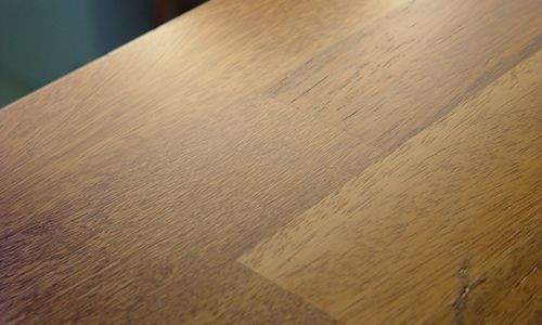 Small Dent on a Real Wood Surface