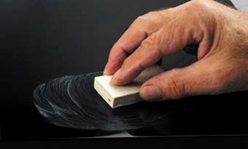 Hole in Polyester Surface