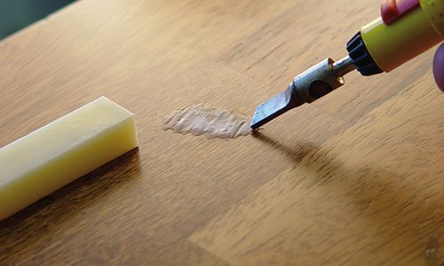 Small Dent on a Real Wood Surface